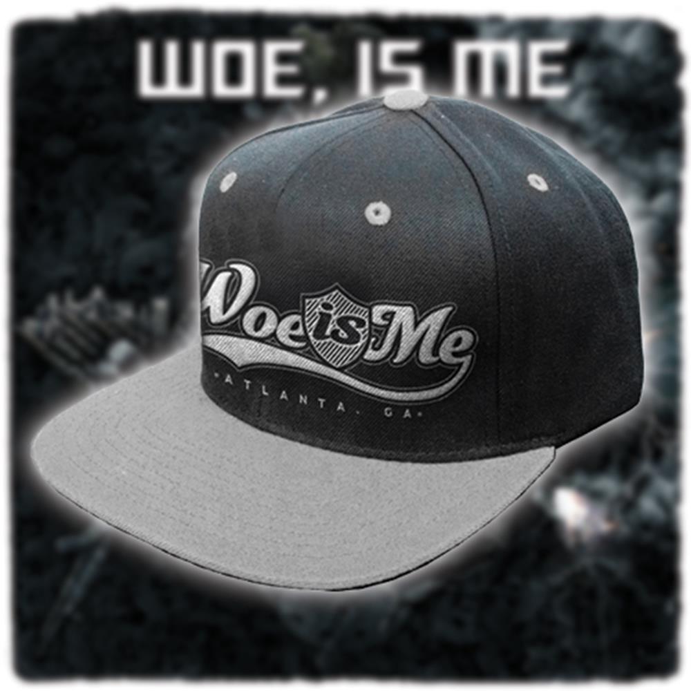 Woe, Is Me - Logo Black/Grey Snap-Back Hat : RSRC : Rise Records